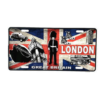 Vintage Great Britain - The Union Jack Car License Plate - Cangnan ...